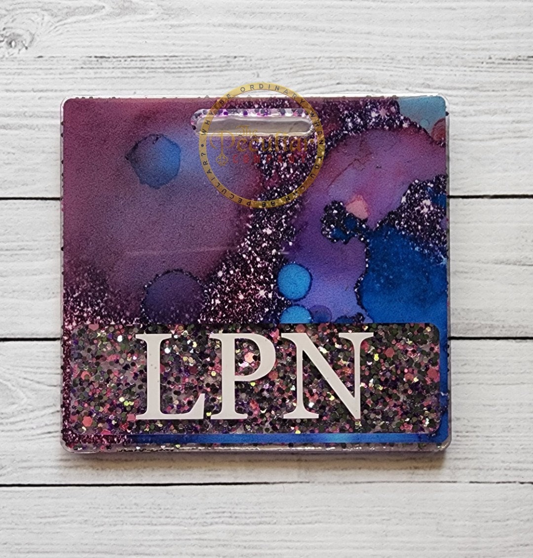 Watercolor Spill Badge Buddy (variety of Sizes) - Etsy