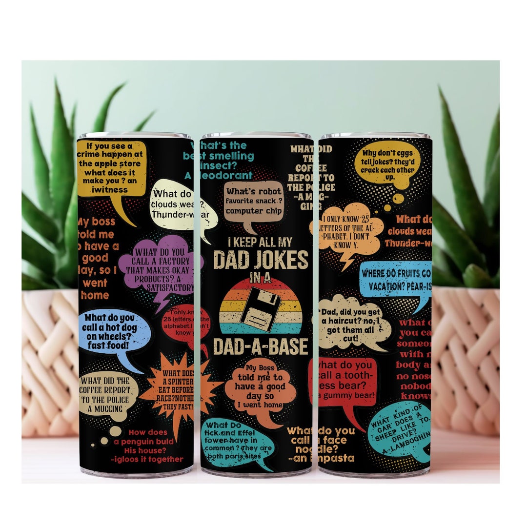 Dad Jokes 20 Oz Tumbler, Father's Day Gifts, for Dads, Funny Gifts for ...