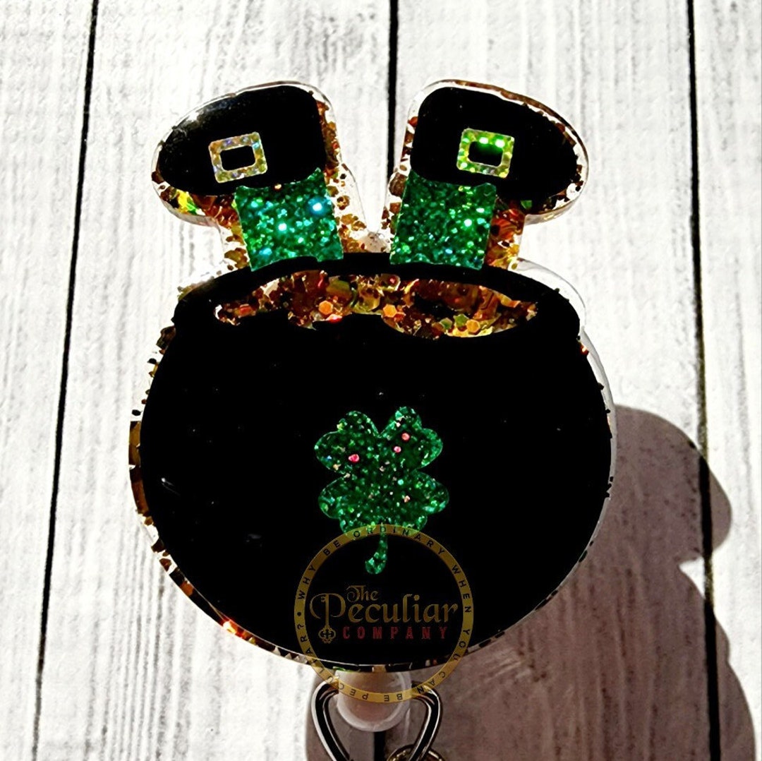 Lucky Leprechaun Badge Reel - Etsy