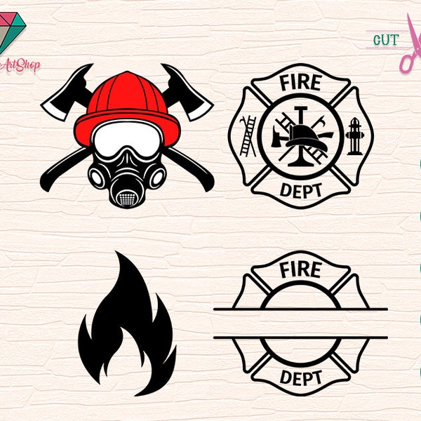 Fire Department Christmas Svg - Etsy