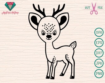 Papercraft Baby Deer Svg Intricate Weeding: Recommended For Vinyl ...