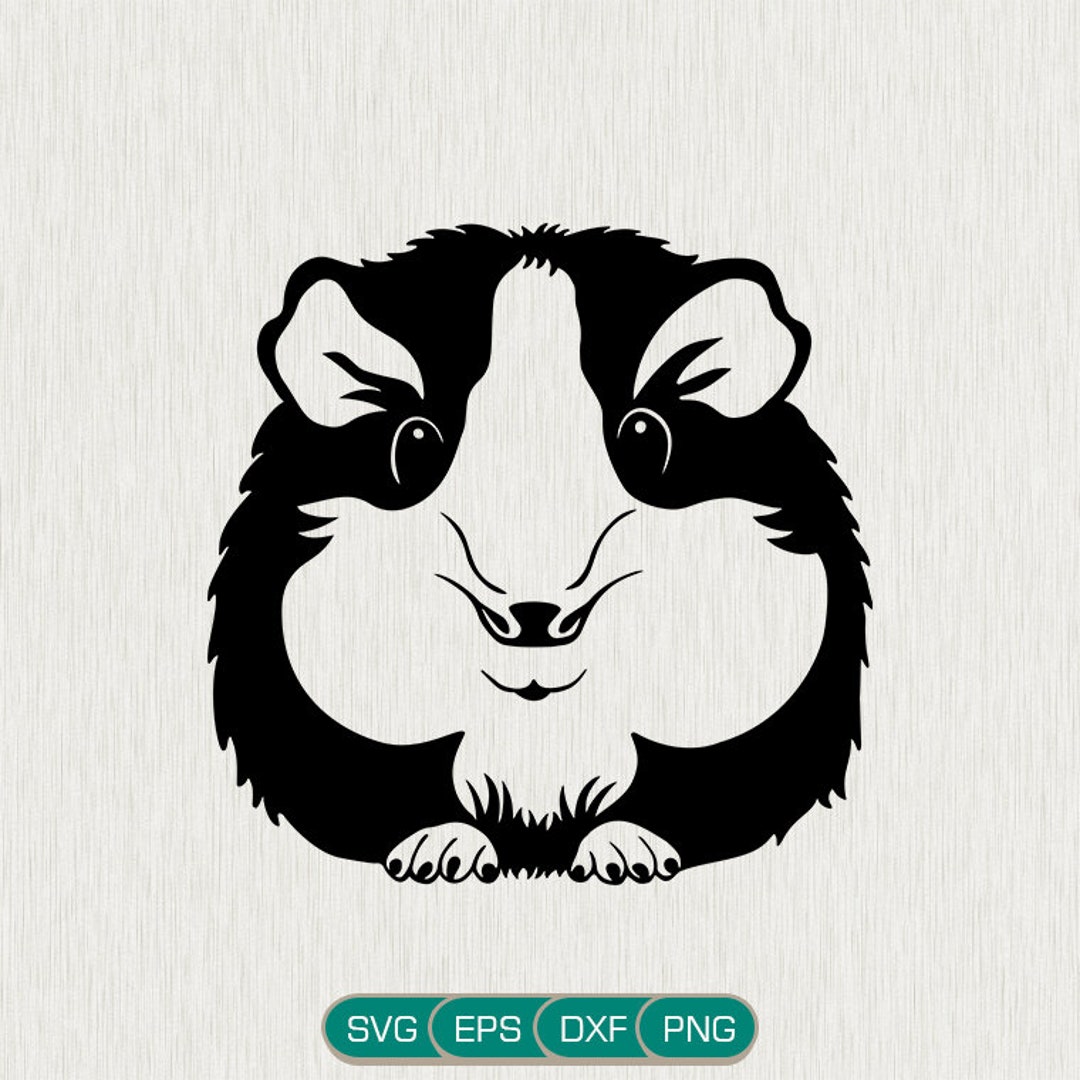 Guinea Pig, Cute Pet Clipart, Svg Files for Cricut, Domestic Animal ...