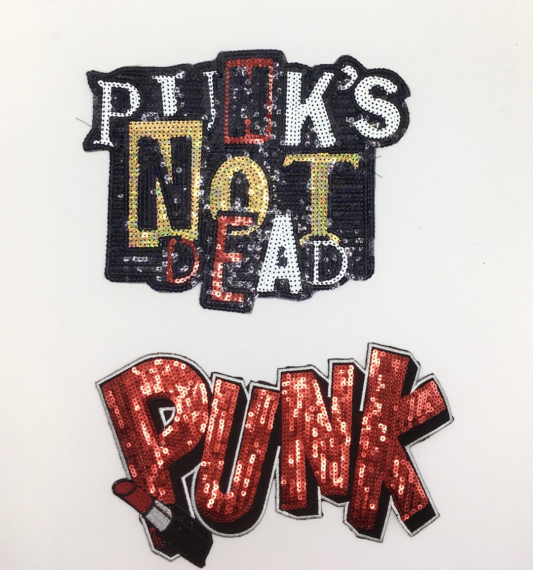 Sequin PUNK Patches - Ships From USA - Etsy