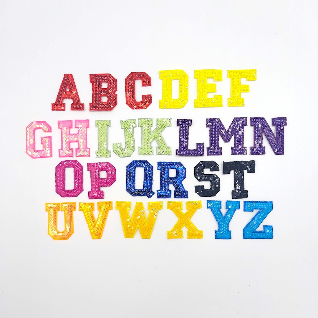 2" Small Sequin Letters: 10 Colors to Choose From - Etsy