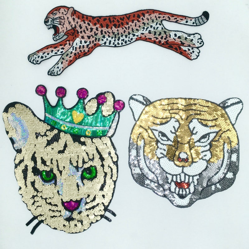 Tiger Sequin Patch - Etsy