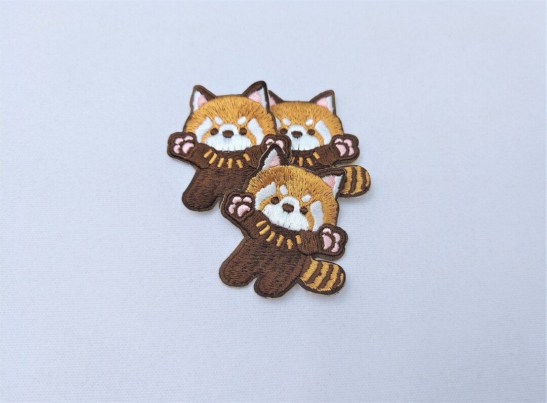 Three Embroidery Red Panda Patches - Ships From USA - Etsy