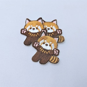 Three Embroidery Red Panda Patches - Ships From USA - Etsy