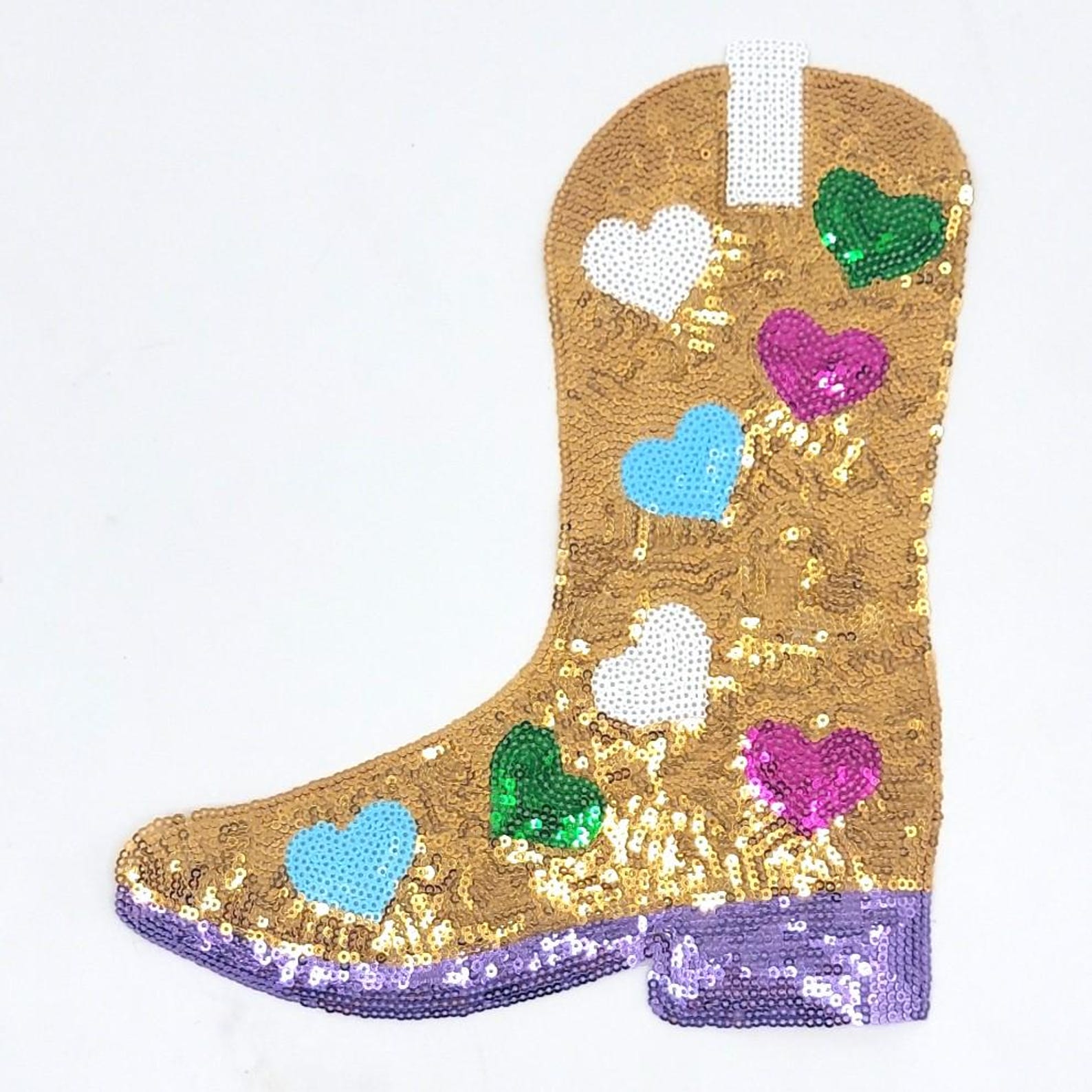 Sequin Cowboy Boot Patches - Ships From USA - Etsy