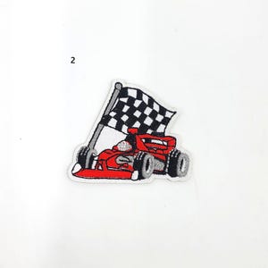 Small Embroidery Race Car Patches - Ships From USA - Etsy
