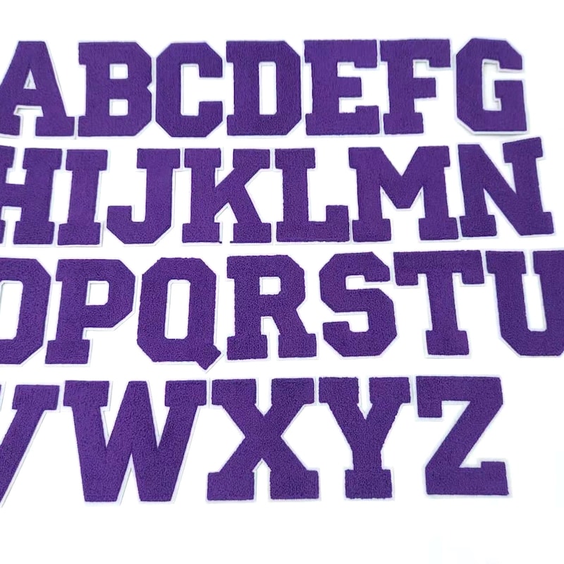 Chenille Letters 4 Inches - Etsy