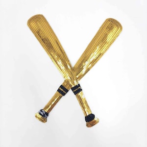 Sequin Baseball Softball Bats and Balls Patches - Ships From USA - Etsy