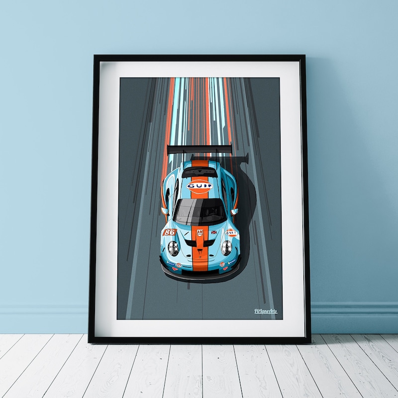 Porsche 911 Gulf - Etsy