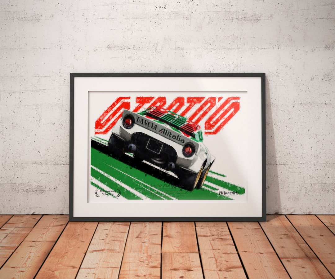 Lancia Stratos Rally Art Print - Classic 1970s WRC Legend Poster ...