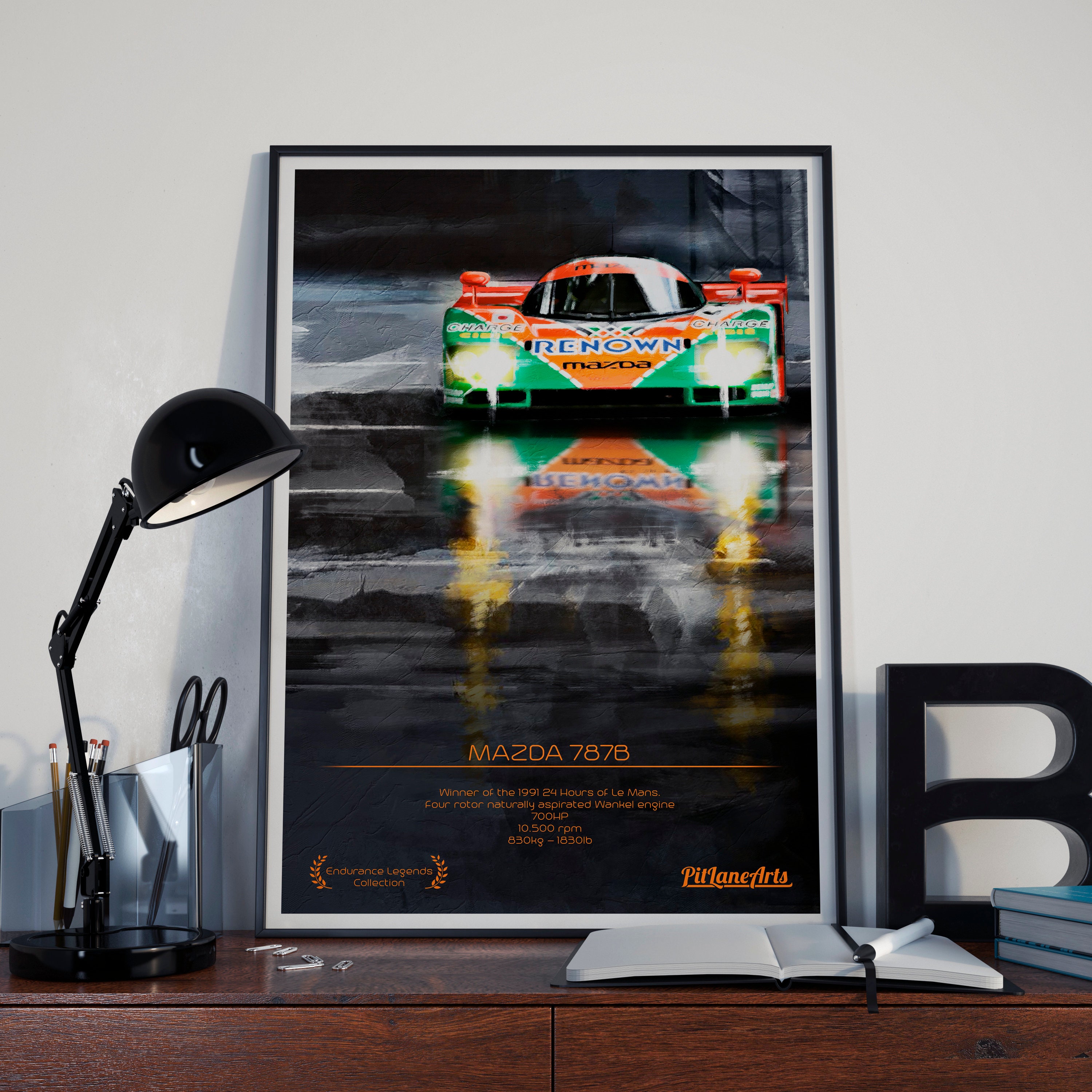 Mazda 787B Poster Print 787 B Iconic Endurance Race Car - Etsy