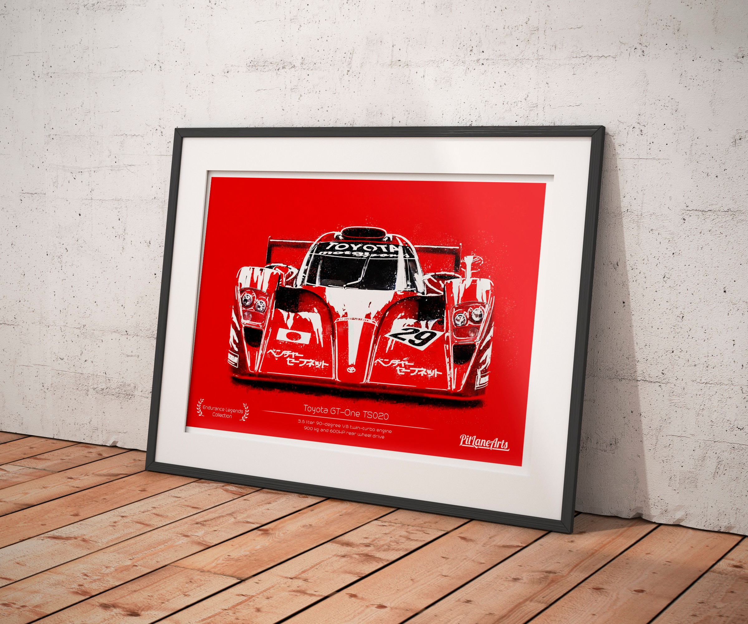 Toyota Gt-one Poster Print Race Car Illustration Print - Etsy