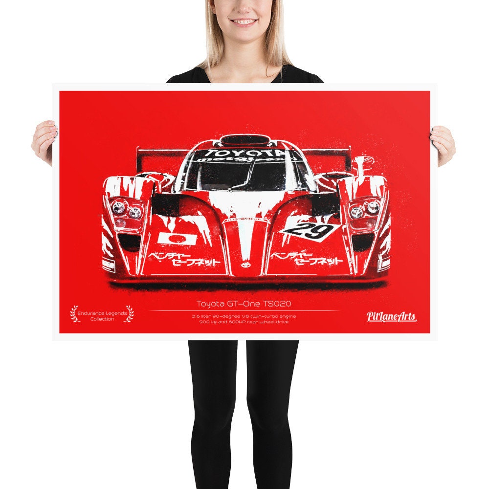 Toyota Gt-one Poster Print Race Car Illustration Print | Etsy