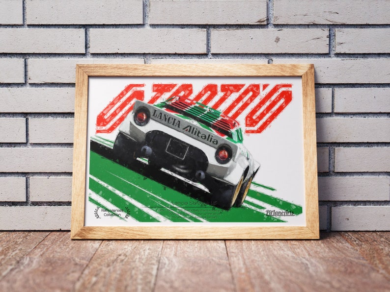 Lancia Stratos Rally Art Print - Classic 1970s WRC Legend Poster ...