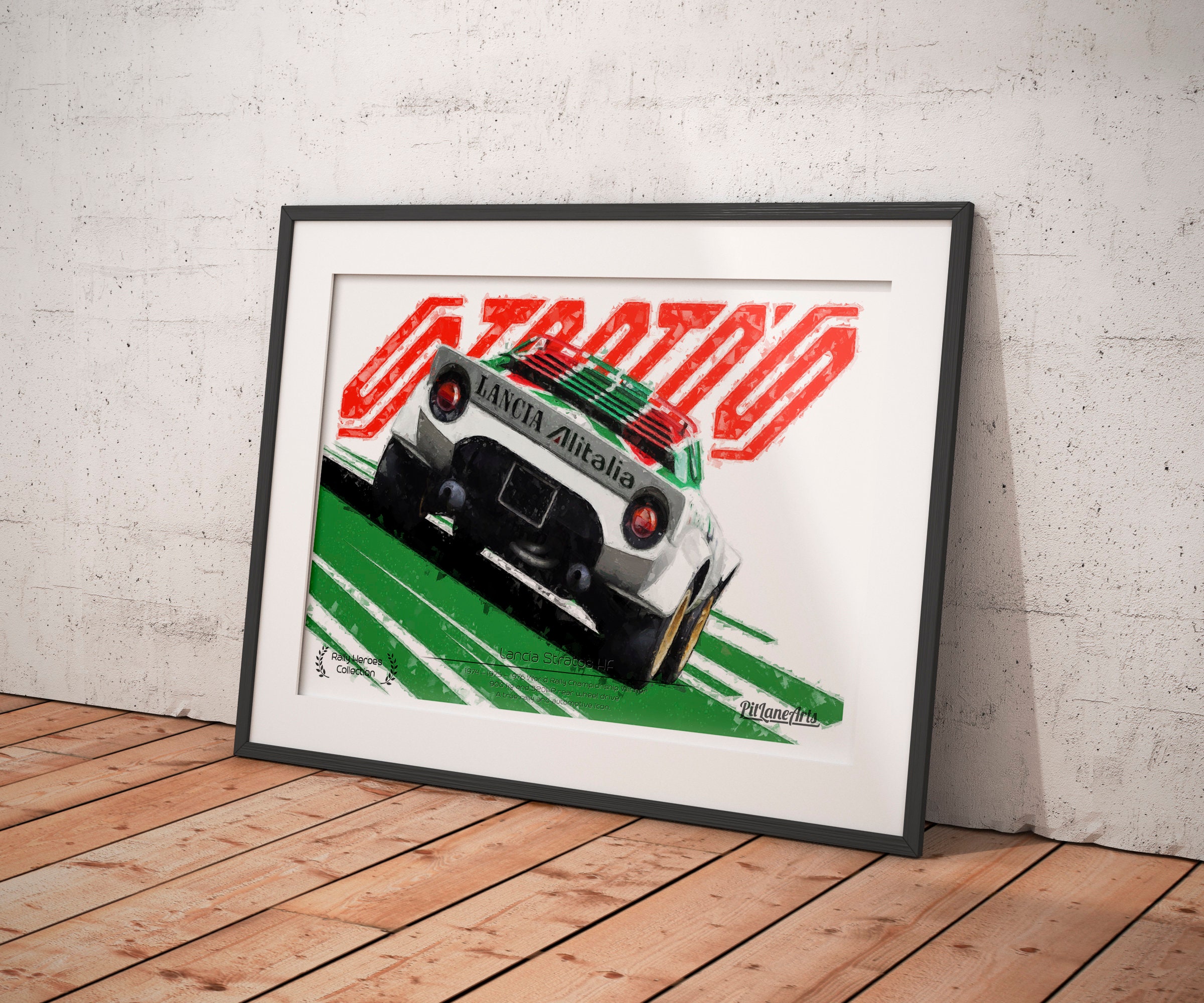 Lancia Stratos Rally Art Print - Classic 1970s WRC Legend Poster ...