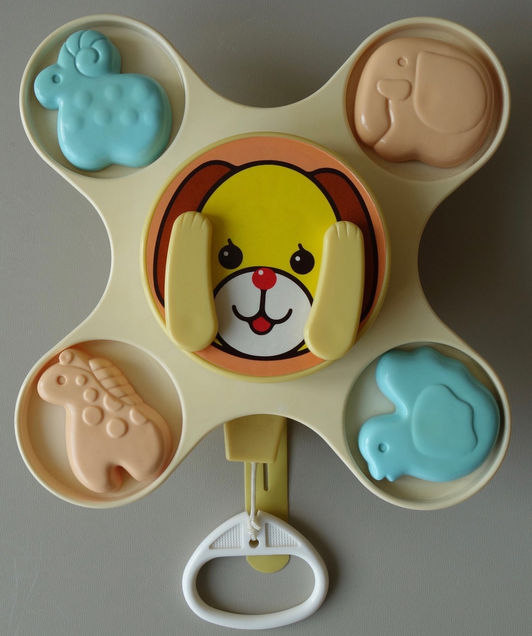 Vintage Rare Extensive Model Rotating Crib Dog Toy Sankyo Pastel Colors ...