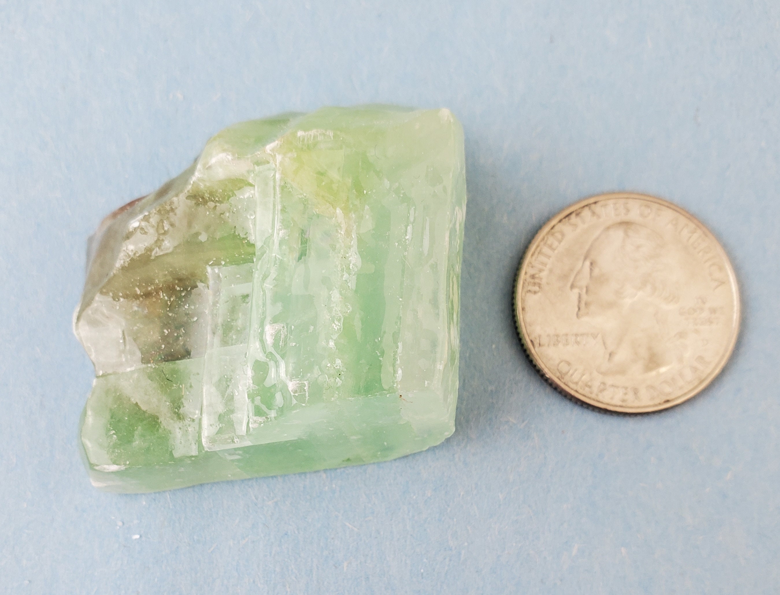 Green Calcite Natural Raw Green Calcite Crystal Chakra | Etsy