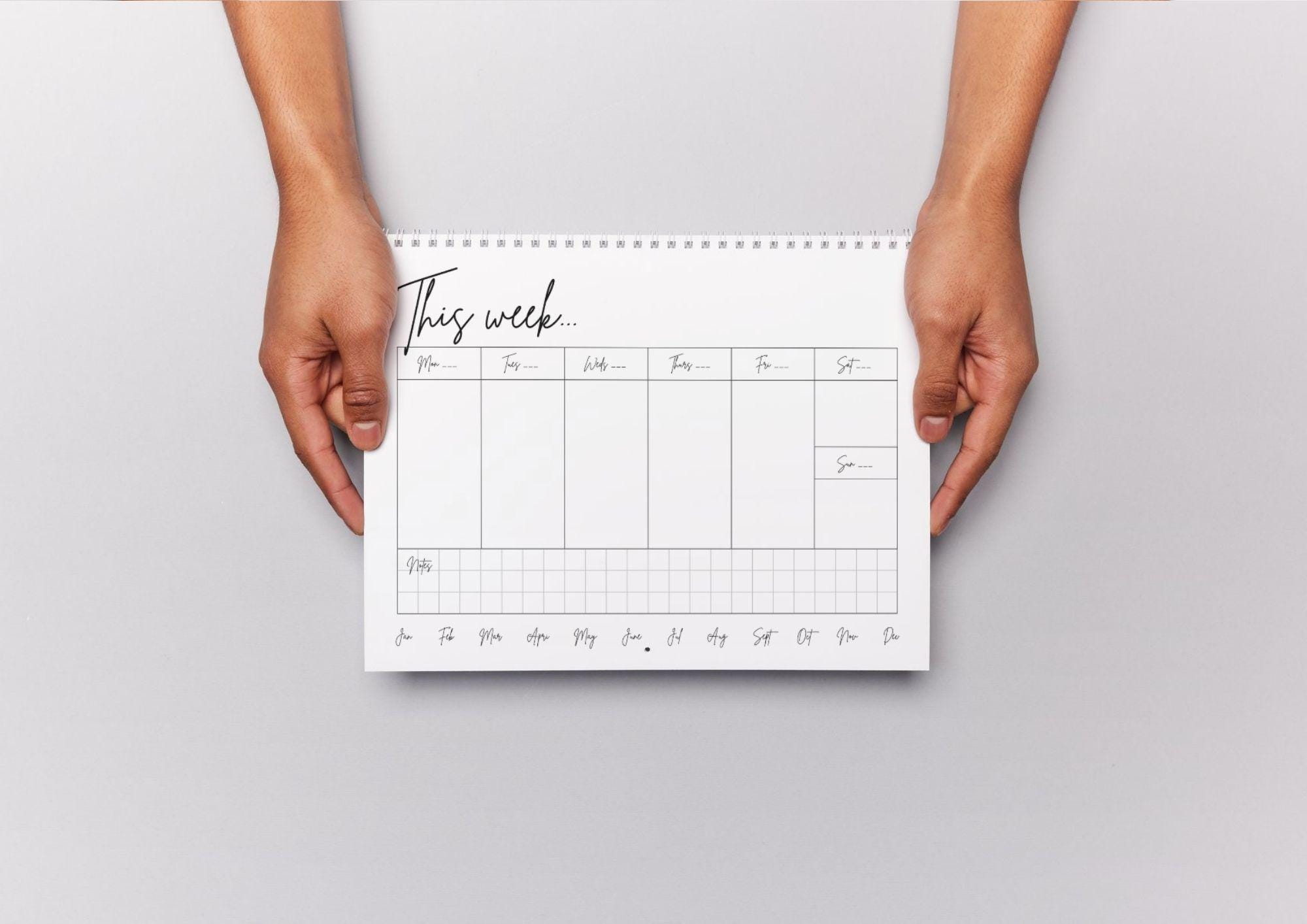 Desktop Weekly Planner Templates | 2026 Organisation - Etsy