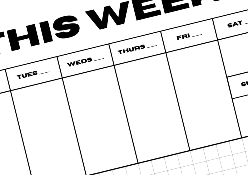 Desktop Weekly Planner Templates | 2026 Organisation - Etsy