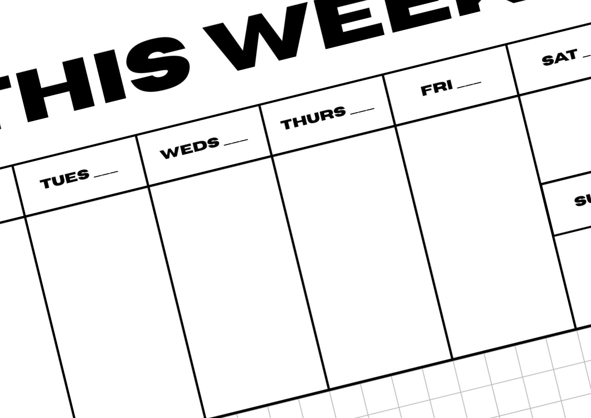 Desktop Weekly Planner Templates | 2026 Organisation - Etsy