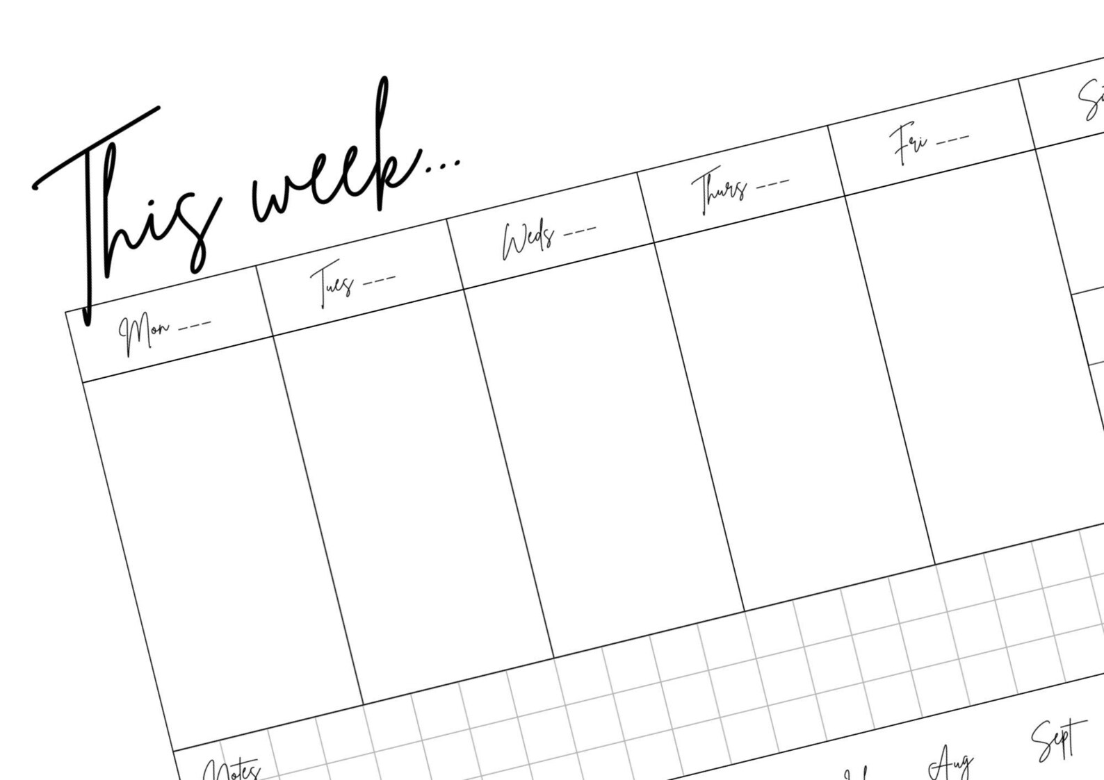 Desktop Weekly Planner Templates | 2026 Organisation - Etsy