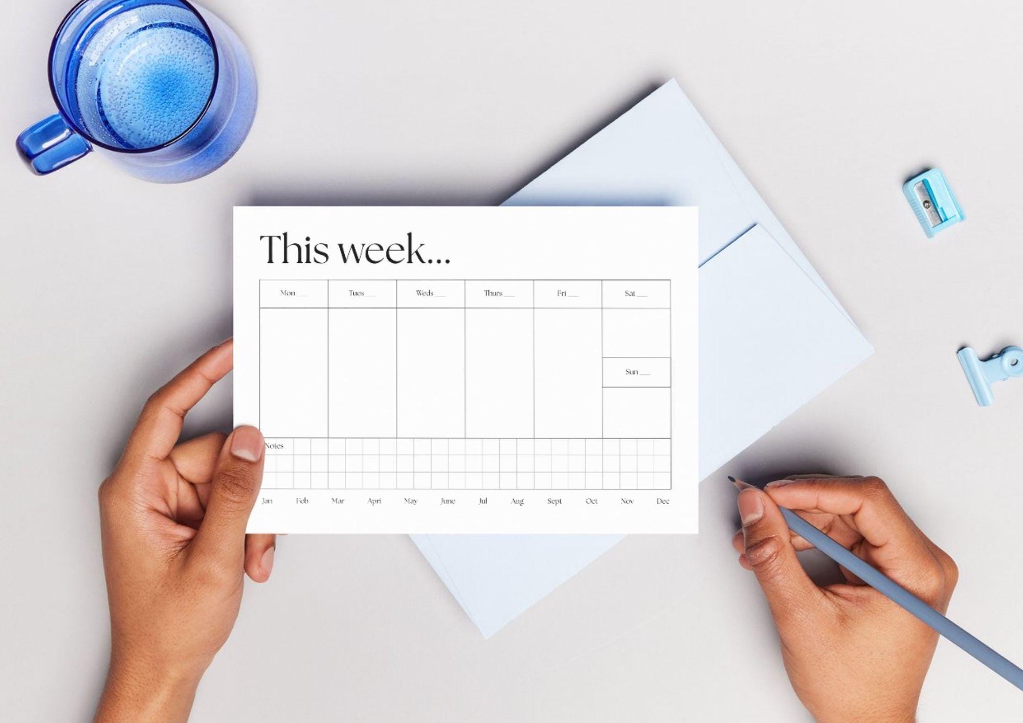 Desktop Weekly Planner Templates | 2026 Organisation - Etsy