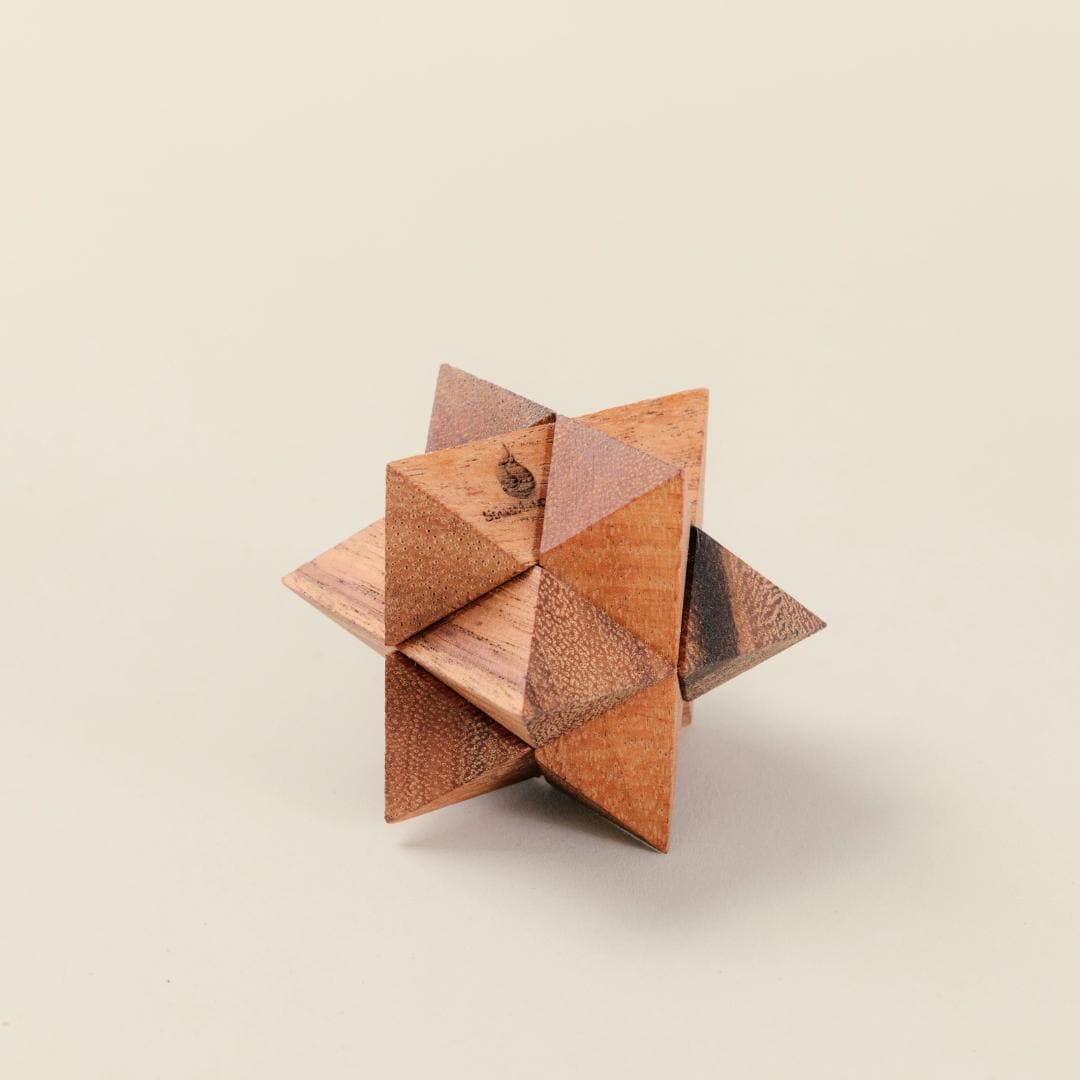 Handmade Shooting Star Puzzle: Eco Friendly Wooden Brain Teaser - Etsy