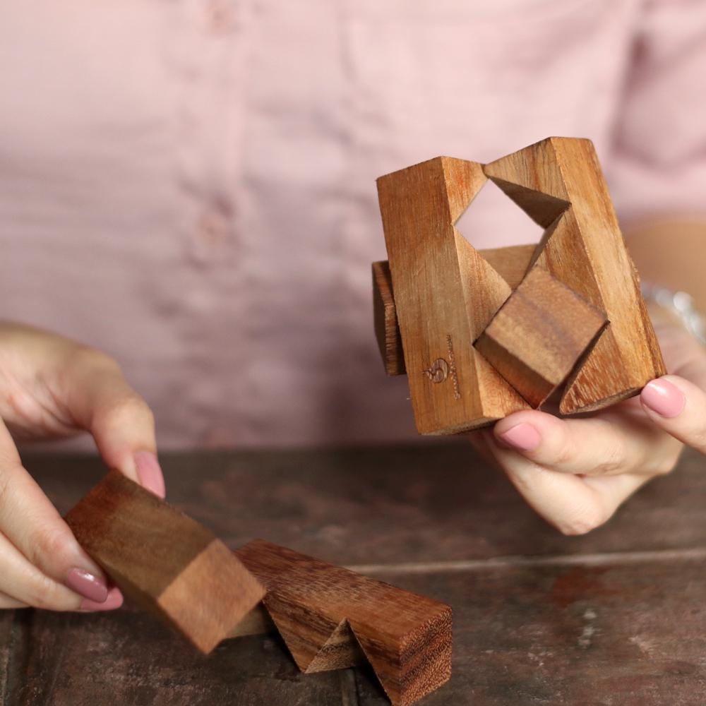 Mini Lumberjack: Interlocking Classic Puzzle for Adults Handmade Eco ...
