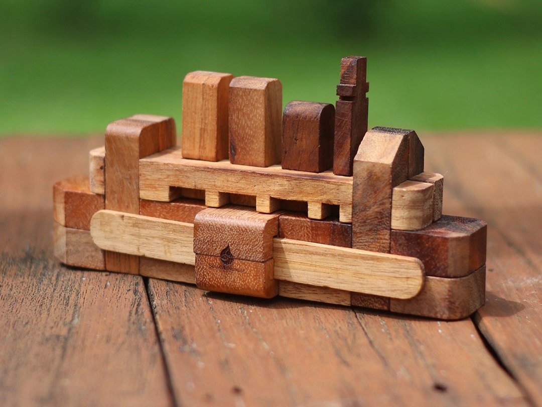 3D Wooden Ship Puzzle: Nautical Brain Teaser for Adults - Etsy