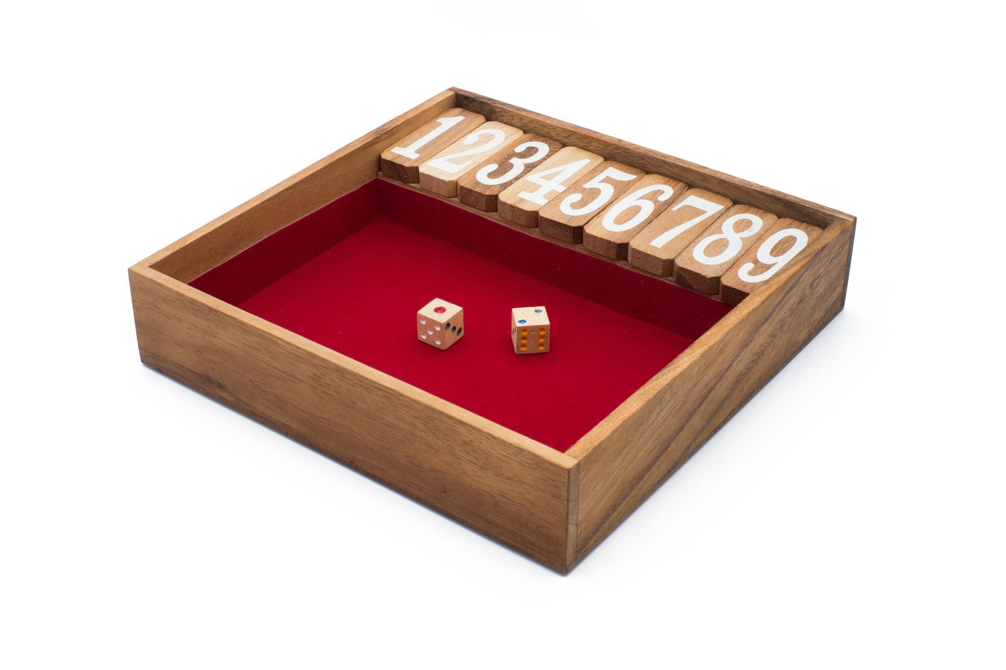 Shut the Box: Handmade Traditional Close the Box Game Classic - Etsy