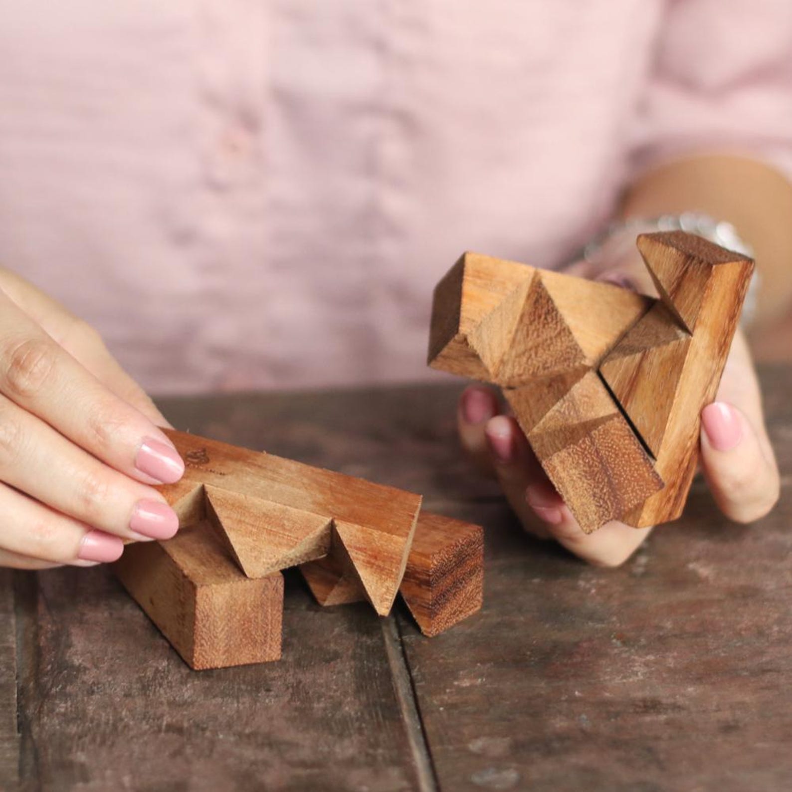 Mini Lumberjack: Interlocking Classic Puzzle for Adults Handmade Eco ...