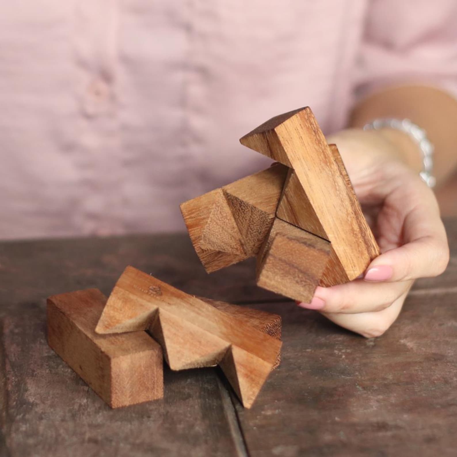 Mini Lumberjack: Interlocking Classic Puzzle for Adults Handmade Eco ...