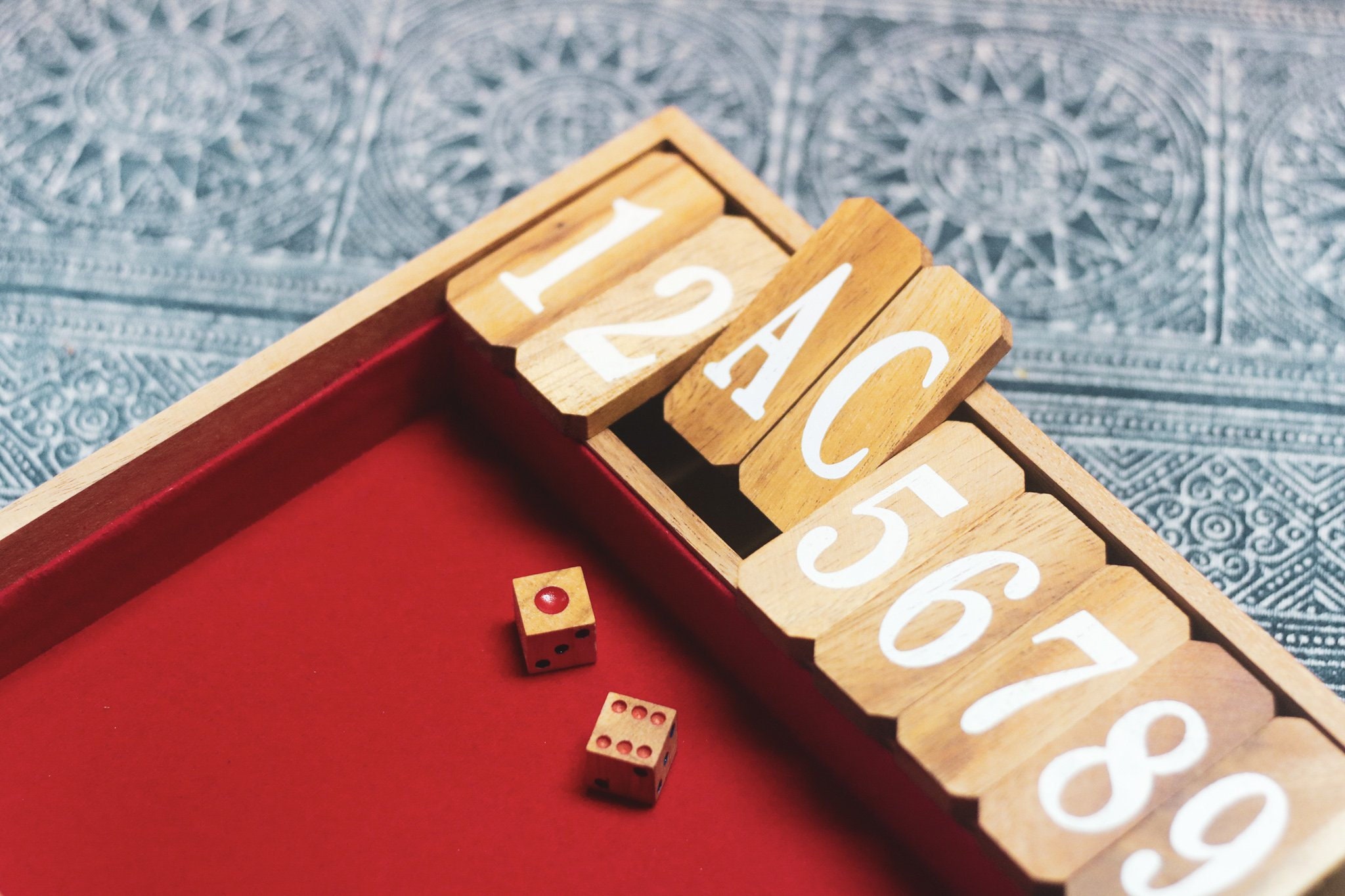 Shut the Box: Handmade Traditional Close the Box Game Classic - Etsy