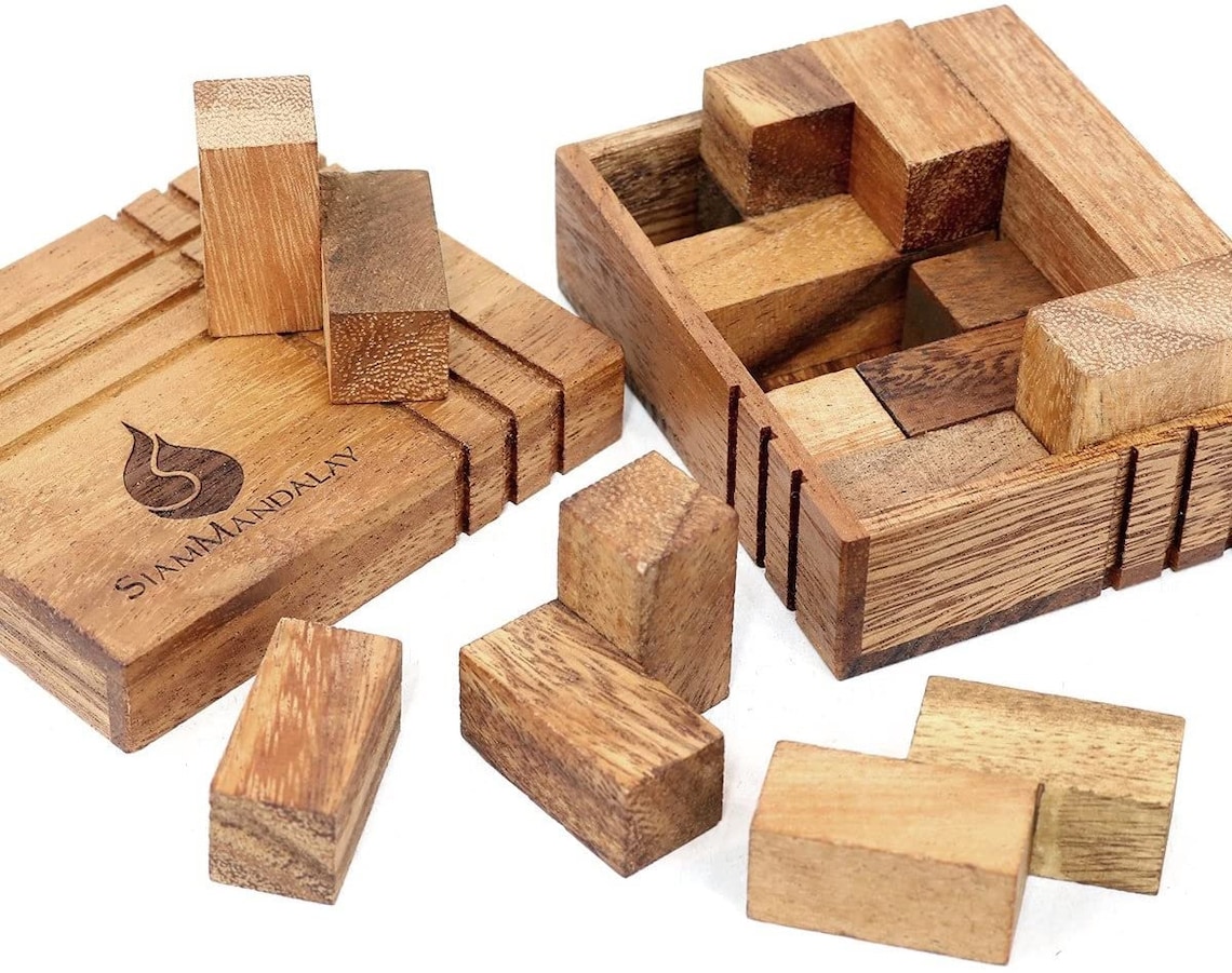 3D Wood Puzzle for Adults & Teenagers Brain Teaser Assembly Game ...