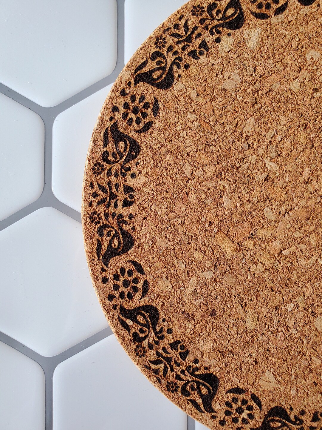 Cork Trivet Multiple Vintage Kitchenware Patterns Available - Etsy