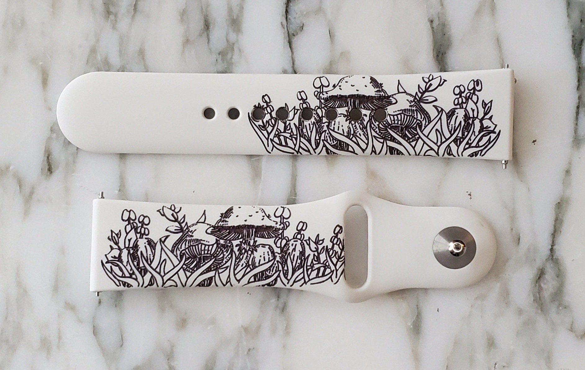 Pyrex Forest Fancies Inspired Engraved Silicone Watch Band | Etsy