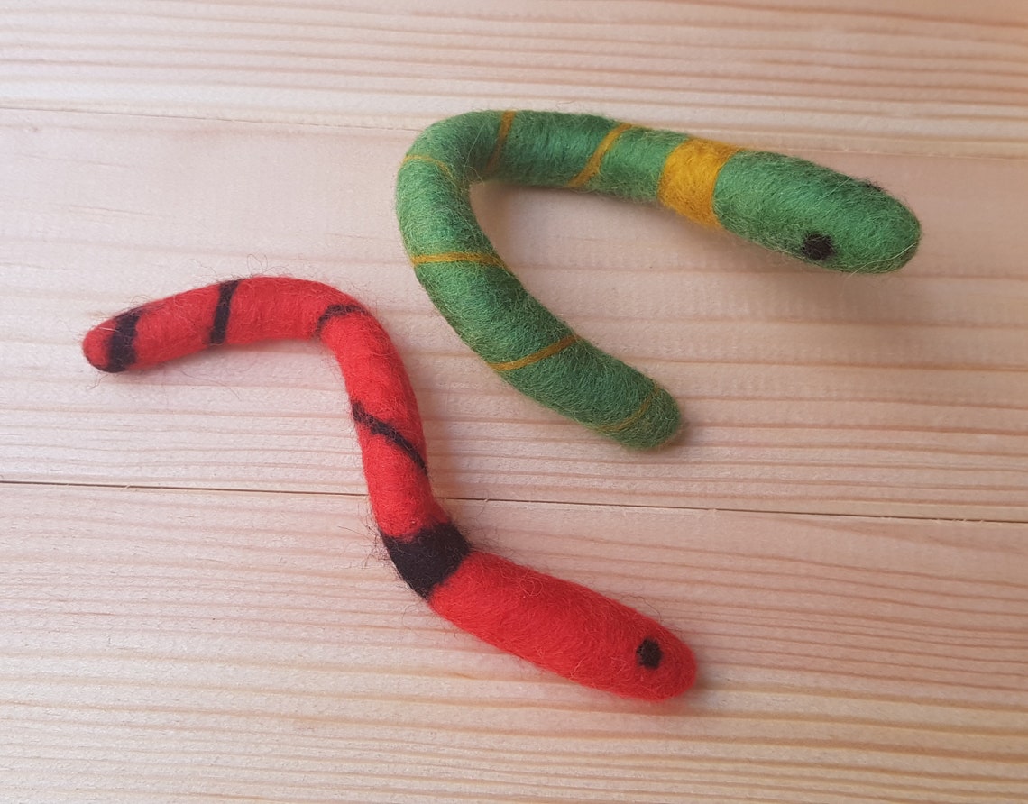 Snake Toy for Cats Gift for Pets Handmade Snakes Made With - Etsy