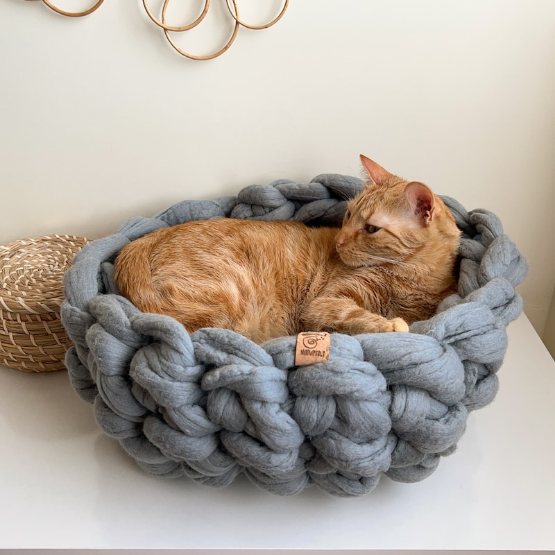 Wool Cat Bed - Etsy