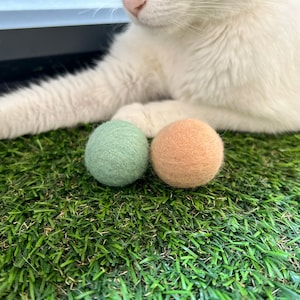 Cat Toy Wool Ball Exercise, Eco-friendly Balls for Playful Cats, Set of ...