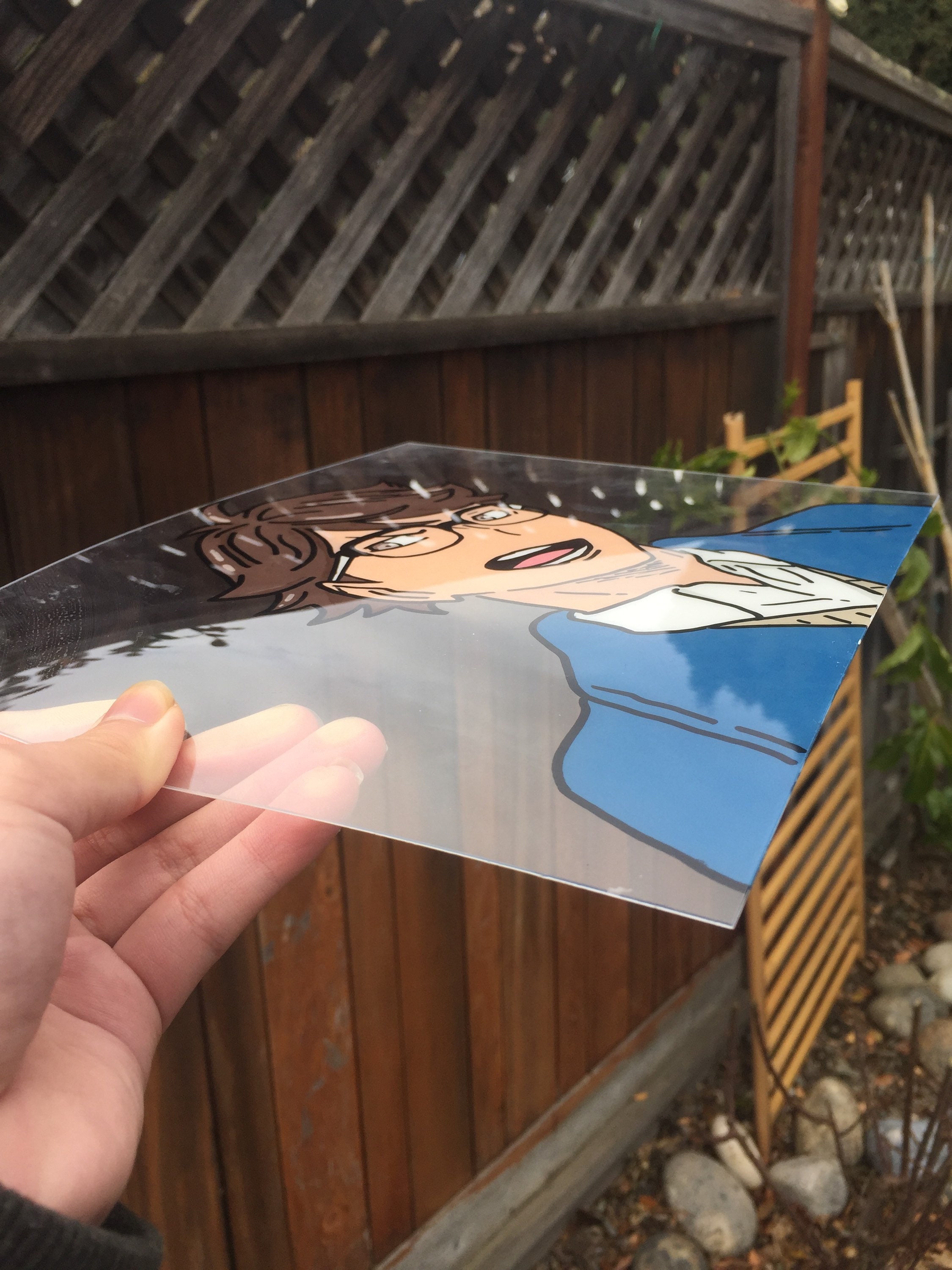 Oikawa Glass Painting Anime - Etsy