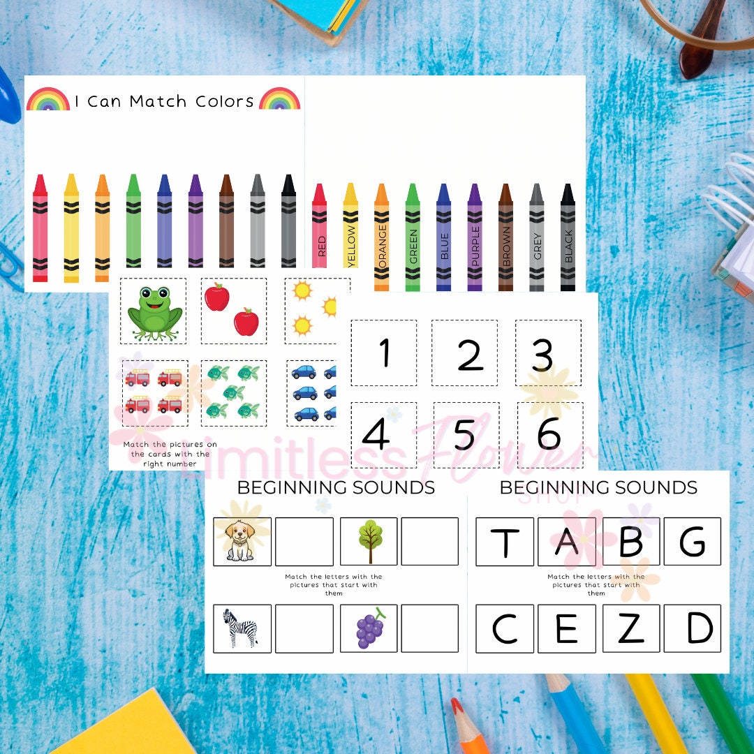 Printable Preschool Learning Binder for Ages 3-5 - Etsy