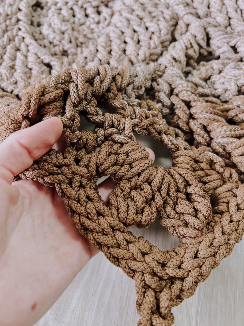 59 Mandala Crochet Gradient Knitted Rug Handmade 3D Pattern - Etsy