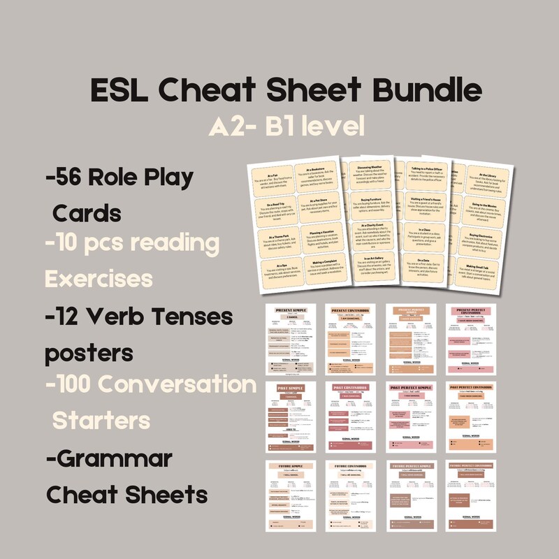 Grammar Template - Etsy