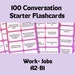 100 ESL Conversation Starter Flashcards, Level A2-B1 Speaking Prompts ...