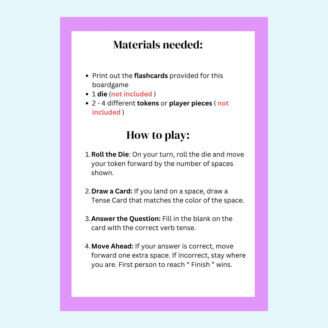 ESL Grammar Game – Interactive Learning Tool for English Verb Tenses ...