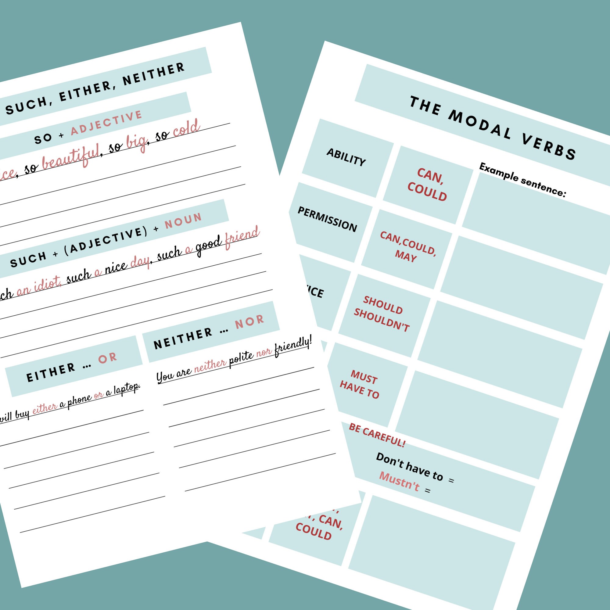 A2 Level English Grammar Topic Tracker Notes for ESL Beginners, Size A4 ...