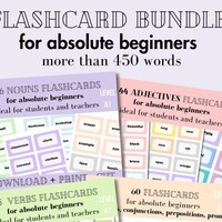 12 English Verbs Tenses Neutral Colors Size A4 Woo Your ESL Students - Etsy